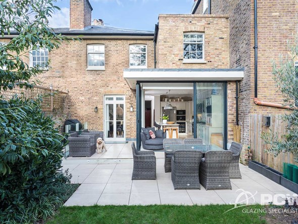 PCW opens the corner of Victorian kitchen extension with slim sliding ...